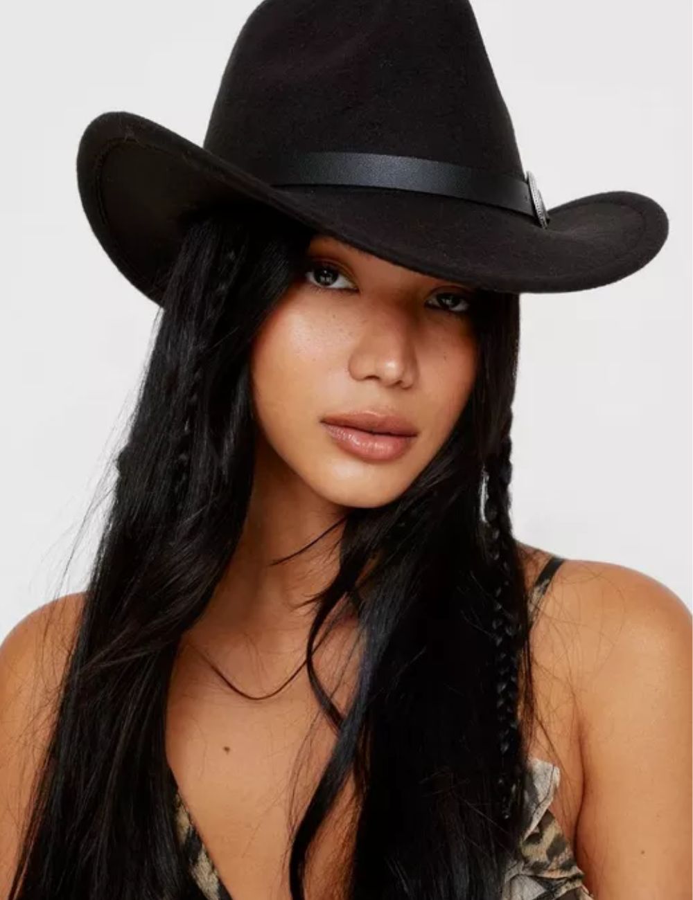 Western Buckle Cowboy Hat - Divine & Elegant