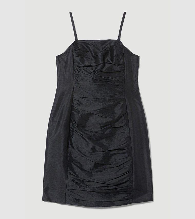 Taffeta Exaggerated Bow Cami Mini Dress - Divine & Elegant