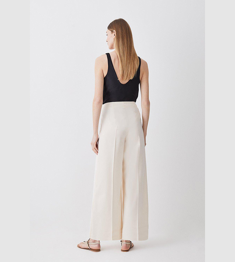 Polished High Waist Dart Detail Trouser - Divine & Elegant
