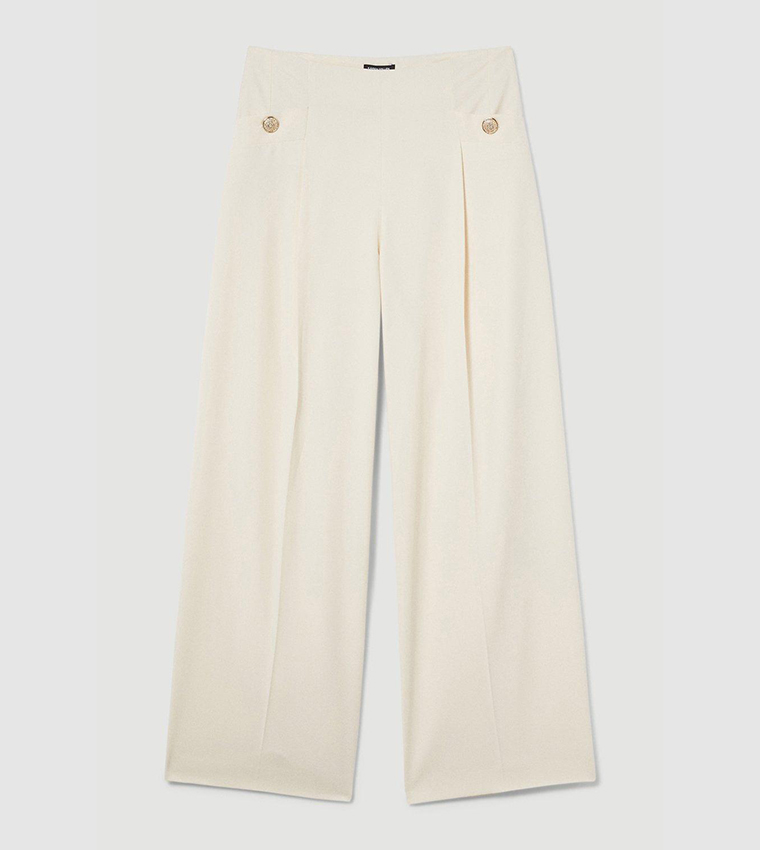 Polished High Waist Dart Detail Trouser - Divine & Elegant
