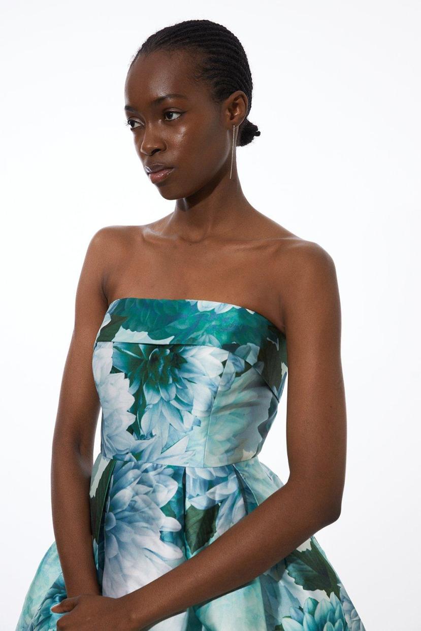 Garden Floral Mini Prom Dress - Divine & Elegant