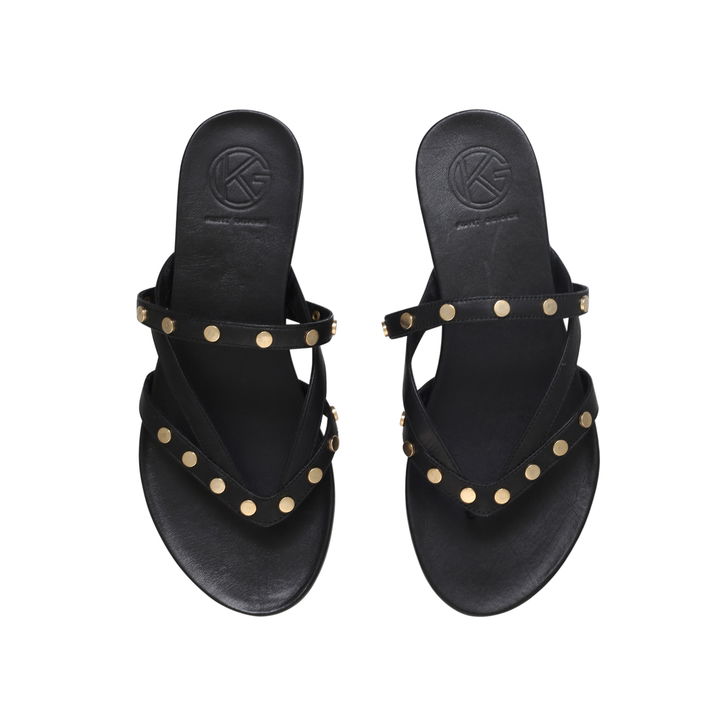 Modena Flat Slip On Sandals Shoes - Divine & Elegant
