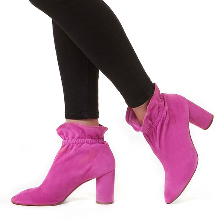 Raglan Pink Suede Boots - Divine & Elegant