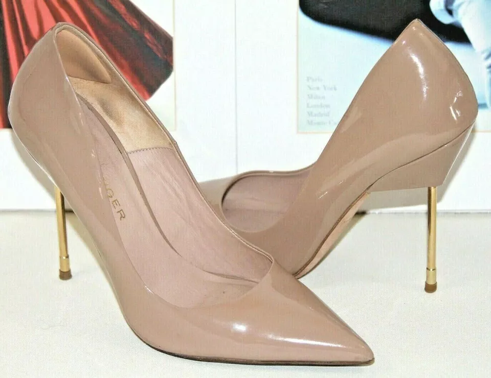 Classy Britton Patent Heel Shoes - Divine & Elegant