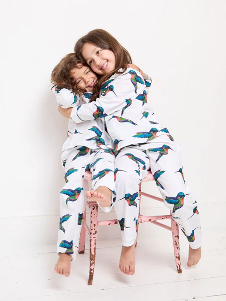 Kids Humming Bird Cotton Pyjama Set - Divine & Elegant