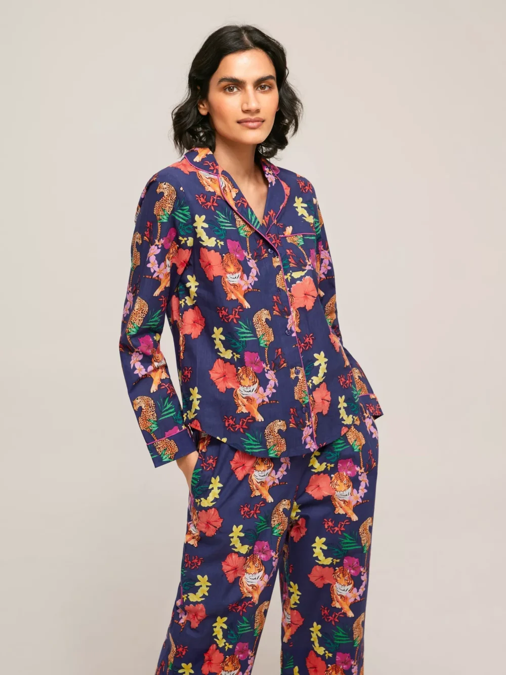 Tiger Print Pyjama Set - Divine & Elegant