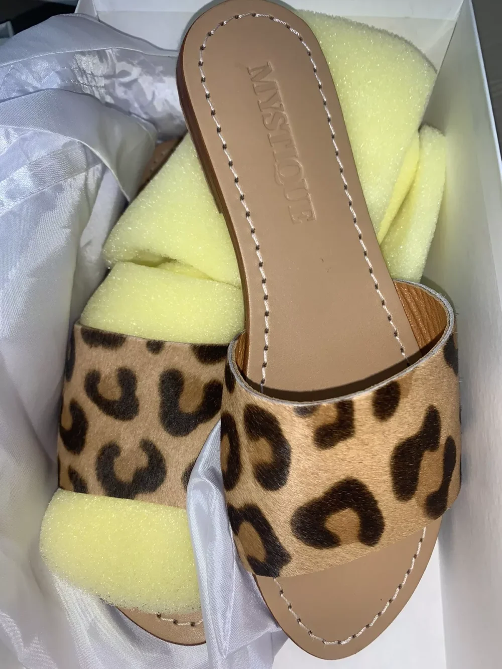 Leopard Print Mules Sandals - Divine & Elegant