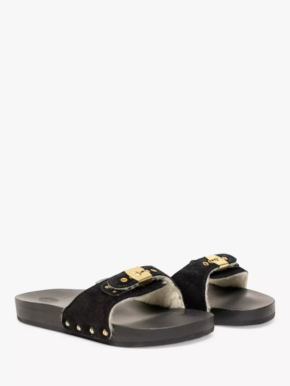 Pescura Suede Wool-Lined Sandals - Divine & Elegant