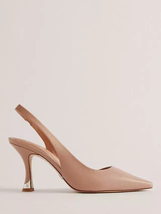 Ariii Slingback Leather Court Shoes - Divine & Elegant